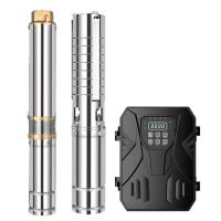 China 4 In 1 DC Submersible Borehole Solar Water Pump System For Farm Agriculture Irrigation for sale