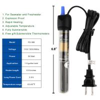 China Black Long Circular Tube 300 Watt Fish Tank Aquarium Heater for sale