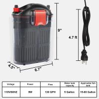 China Aquarium External Canister Fish Tank Filter Pump For Turtle Tank Water Filtration System for sale