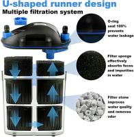 China Fish Tank Aquarium Filter Ultra Quiet Two Layer Filtration Desktop Hang On Filter for sale