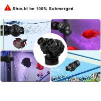 China Air Bubble Wave Maker Aquarium Water Pump Adjustable Single Double Head Fish Tank Accessories for sale