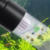 China Plastic Fish Tank Gravel Cleaner Aquarium Siphon Vacuum With Algae Scraper Water Flow Controller for sale