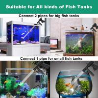 China Plastic Fish Tank Gravel Cleaner Aquarium Siphon Vacuum With Algae Scraper Water Flow Controller for sale