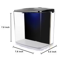 China Acrylic Glass Water Grass Fish Tank 7.8 Inch Height For Christmas Gift for sale