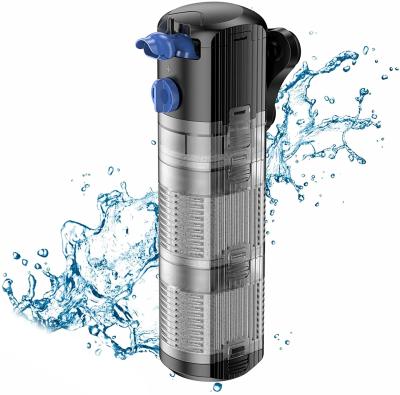 China Submersible Internal Aquarium Power Filter Adjustable Water Flow Filtration System for sale