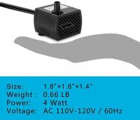 China 300L/h Mini Submersible Pump For Aquariums Fish Tank Pond Fountain Water Pump for sale