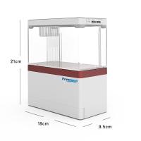 China Submersible Betta Aquarium Square Fish Tank With Water Filter Pump for sale