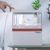 China Submersible Betta Aquarium Square Fish Tank With Water Filter Pump for sale