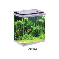 China USB LED Lighting Aquarium Glass Table Fish Farming Tank 19mm Thickness for sale