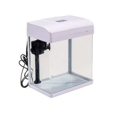 China Underwater Gradient Dream Aquarium Fish Tank Mini Home Desktop Square Shape for sale