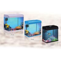 China Underwater Gradient Dream Aquarium Fish Tank Mini Home Desktop Square Shape for sale