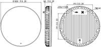 China 24-Element Triple-Band CRPA GNSS Anti-Jamming Antenna | B1/L1/E1 + L2 + L5/B2a/E5a, 7+7+7 Interference Nulling for sale