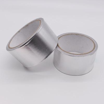 China Waterproof Seal Sliver Aluminum Foil Duct Adhesive Tape Seaming Leakproof 0.1mm for sale