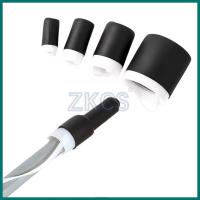China Close-ended Epdm Cold Shrink End Cap positioned over the end of a wide range of cables for sale