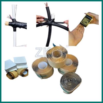 China Self-Fusing Silicone Waterproof Tape 25mm x 3m 260°C High Temperature Insulation Repair Roll for Industrial Pipes for sale