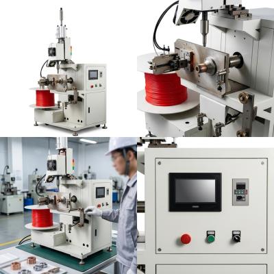 China Ultrasonic Spiral Winding Machine Automatic PE Strip Coil Welder Plastic Tube Production Equipment 1.5KW for sale