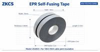 China Self Fusing Silicone Tape 25mm 0.8mm Heat Resistant Electrical Insulation Tape -60°C to 260°C for sale