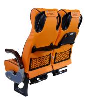 China 2+1 / 2+2 layout Traveller Bus Seats , Traveler Bus Seat VIP Dimond Stitching for sale