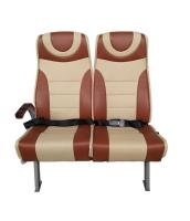 China Non Reclining Tourist Bus Seat , Deluxe Bus Seats Rigid Backrest Diamond Stitch for sale
