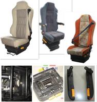 China Adjustable Armrest Bus Driver Seat Strong Steel Innner Frame Structure for sale