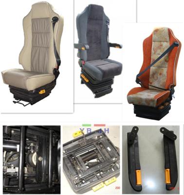China Adjustable Armrest Bus Driver Seat Strong Steel Innner Frame Structure for sale