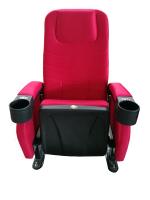 China Professional Theater Room Furniture , Curved Theater Seating Powder Coating Surface for sale