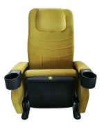 China Eco Friendly Commercial Theater Seating Steel Floor Mounted Legs Movable Armrest for sale
