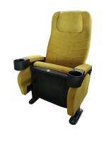 China Eco Friendly Commercial Theater Seating Steel Floor Mounted Legs Movable Armrest for sale