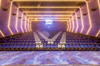 China OEM ODM Theater Seating Couch , Movie Room Chairs Compound Vestee Surface for sale