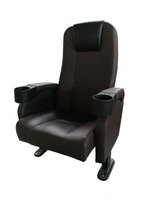China Artificial Leather Media Room Furniture 2+1 Layout For Auditorium Conference for sale