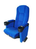 China 490mm Depth Movie Theater Chairs , Cinema Recliner Chairs Slow Return Fold Up for sale