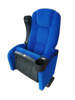 China 490mm Depth Movie Theater Chairs , Cinema Recliner Chairs Slow Return Fold Up for sale