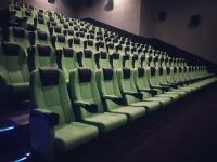 China VIP Lounge Commercial Theater Seating Iron Legs Thick Steel Stucture  With Cup Holder for sale