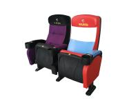 China Leather Commercial Theater Seating , Theater Recliner Chair Ergonomic Backrest for sale