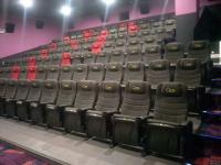 China Leather Commercial Theater Seating , Theater Recliner Chair Ergonomic Backrest for sale