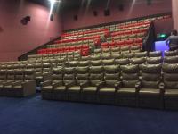 China Recline Fire Retardant leather cinema chair, narrow home theater seating for sale