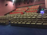 China Antique Commercial Cinema Seats High Impact Polypropylene Back Textured Surface for sale
