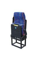 China Flip Up Express Bus Seats 430mm Depth Electrostatic Spray Coating Reliable for sale