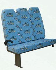 China Ergonomic Back  Charter Bus Seats Excellent Elasticity Standard Headrest for sale