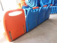 China Abs Plastic Bus Single / Double Seat Boat Seat With Cushion For Ship City Bus for sale