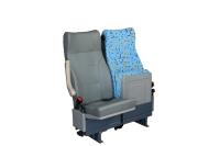 China Commerical Bus Passenger Seats Smooth Cover Surface Easy Cleaning Space Saving for sale