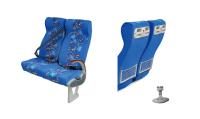 China 865*400*1110mm Bus Passenger Seats Large Load Capacity With Magzine Net for sale
