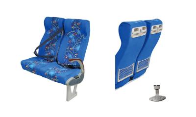 China 865*400*1110mm Bus Passenger Seats Large Load Capacity With Magzine Net for sale