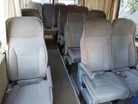 China Footrest Sprinter Van Seats Comfortable Vinyl Leatherette Adjustable Armrest for sale