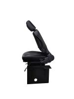 China Excavator Operator Marine Passenger Seats Balck Color With Push Back for sale