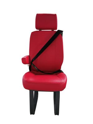 China Lightweight Convenient Replacement Van Seats Leather Covering Red Color for sale