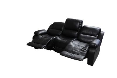 China Electric Theater Room Sofa , Leather Theatre Lounge Cushion Extendable for sale
