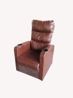 China Synthetic Leather Cover Theater Seating Sofa Firm Strong Mechanism Easy Installation for sale
