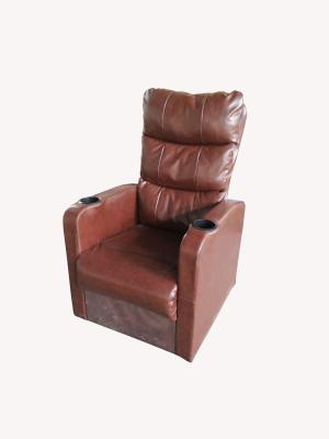 China Synthetic Leather Cover Theater Seating Sofa Firm Strong Mechanism Easy Installation for sale