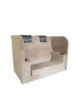 China 1200*535*1150mm Theatre Couple Seat White Color Comfortable 2+2 Layout for sale